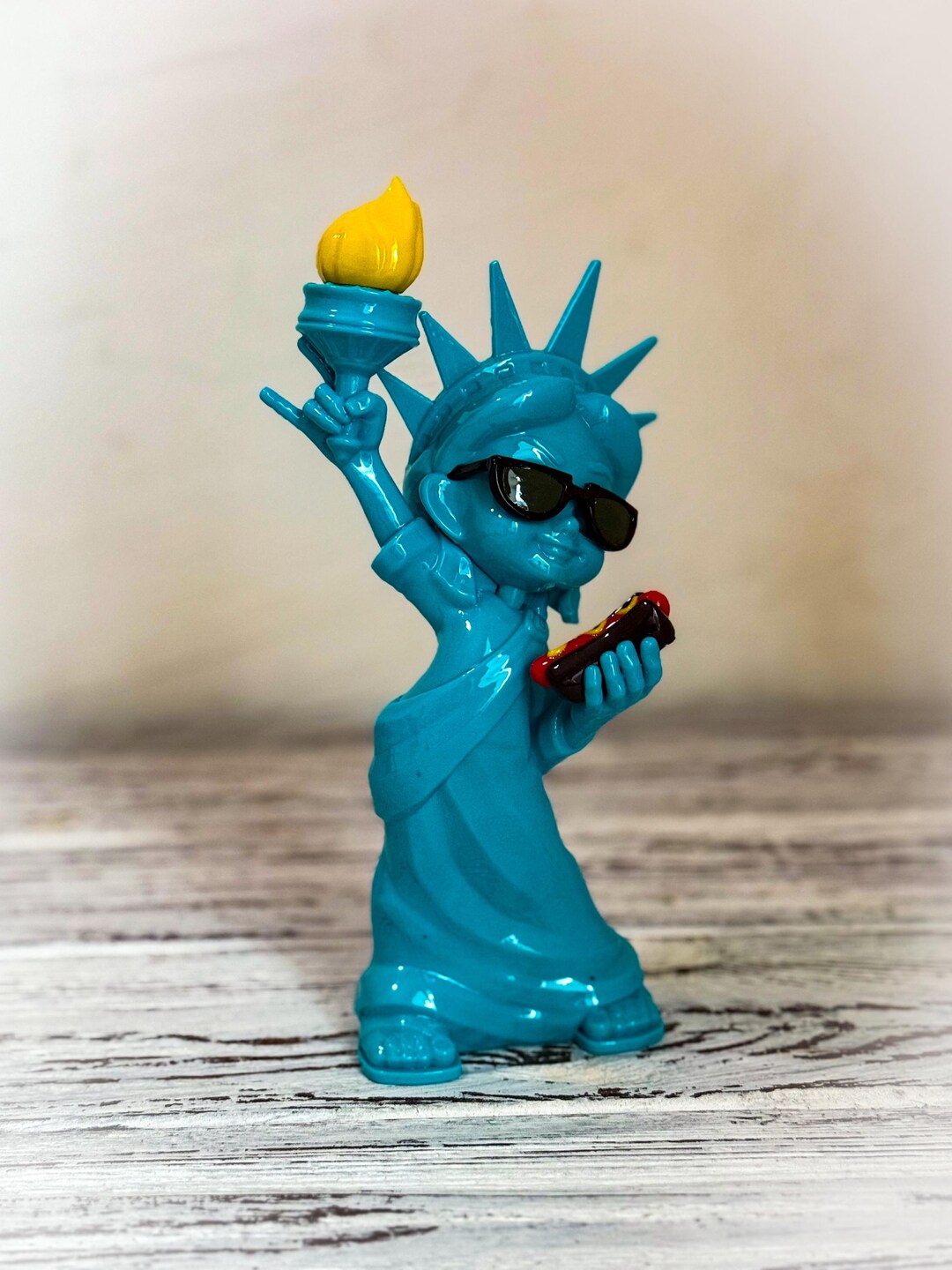 Cool Liberty Figurine – Funny Statue of Liberty in Shades & Sneakers - Etsy