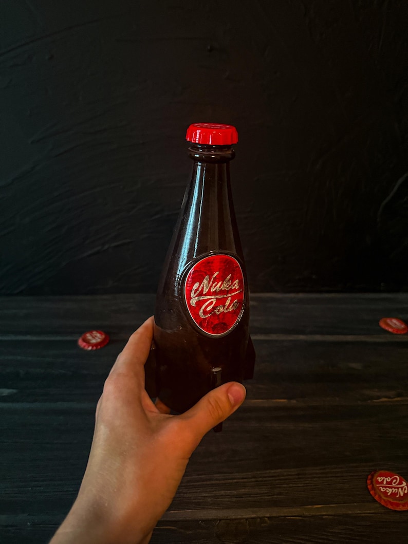 Weathered Nuka-cola Prop Bottle, Fallout Inspired Vintage Decor, Retro ...