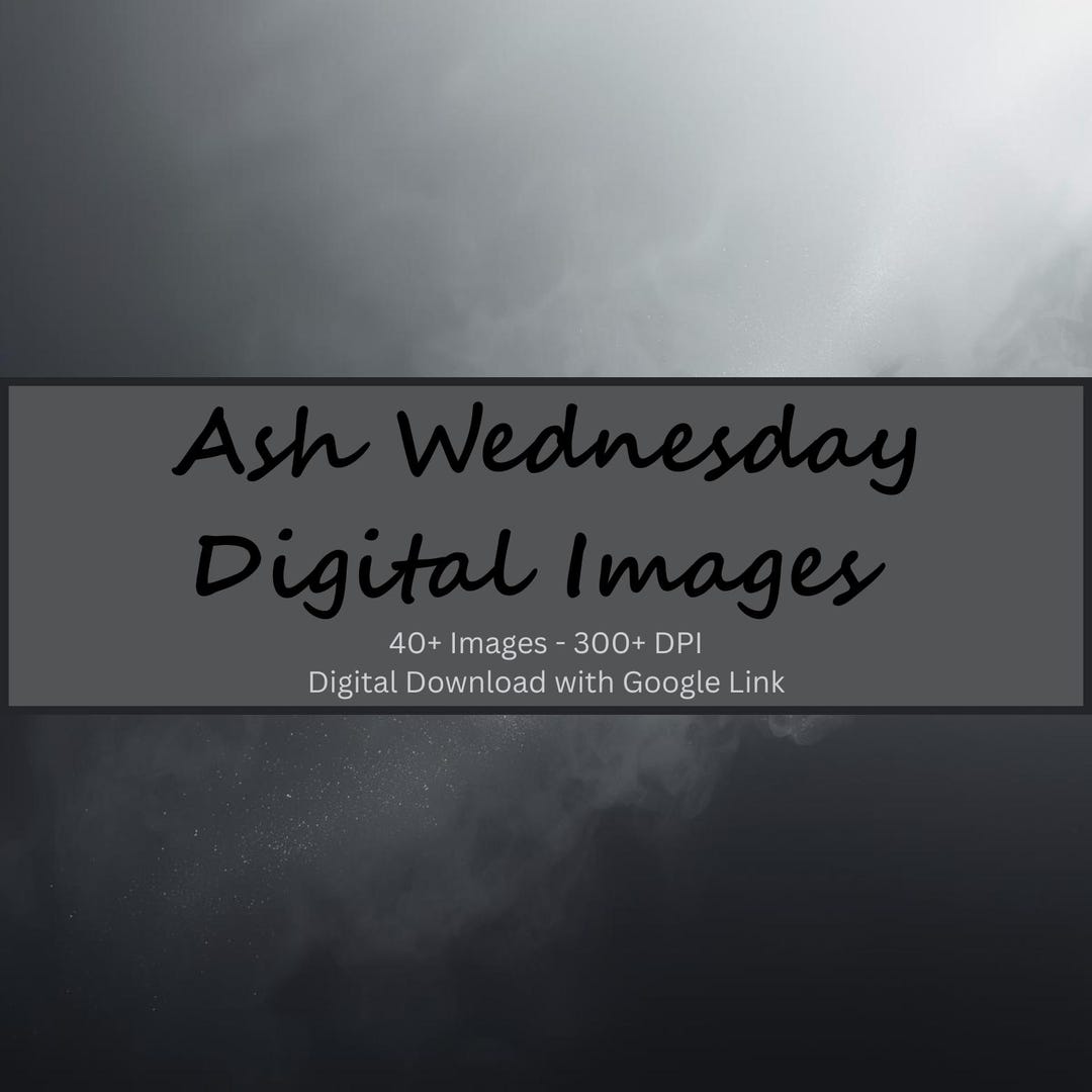 Ash Wednesday Digital Background Bundle | Lent Season Christian ...