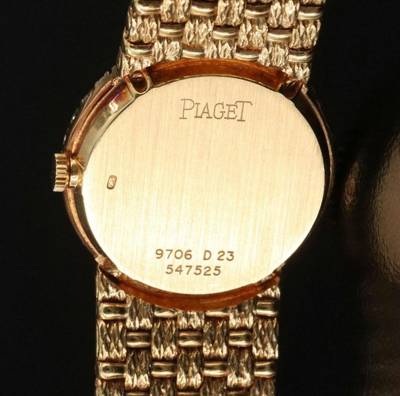 Piaget Dancer 9706 D23 Diamond Set 18kgold 24mm Manual-wind Watch - Etsy