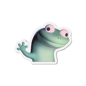 Lizard Meme Magnet: Funny Cartoon Reptile Fridge Decor - Etsy