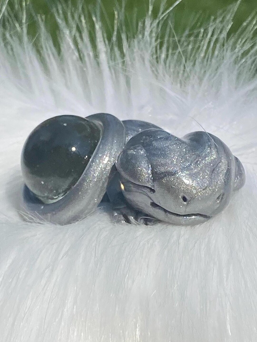 Baby Lizard- “silva” - Mini Clay Fantasy Lizard Sculpture With Crystal ...