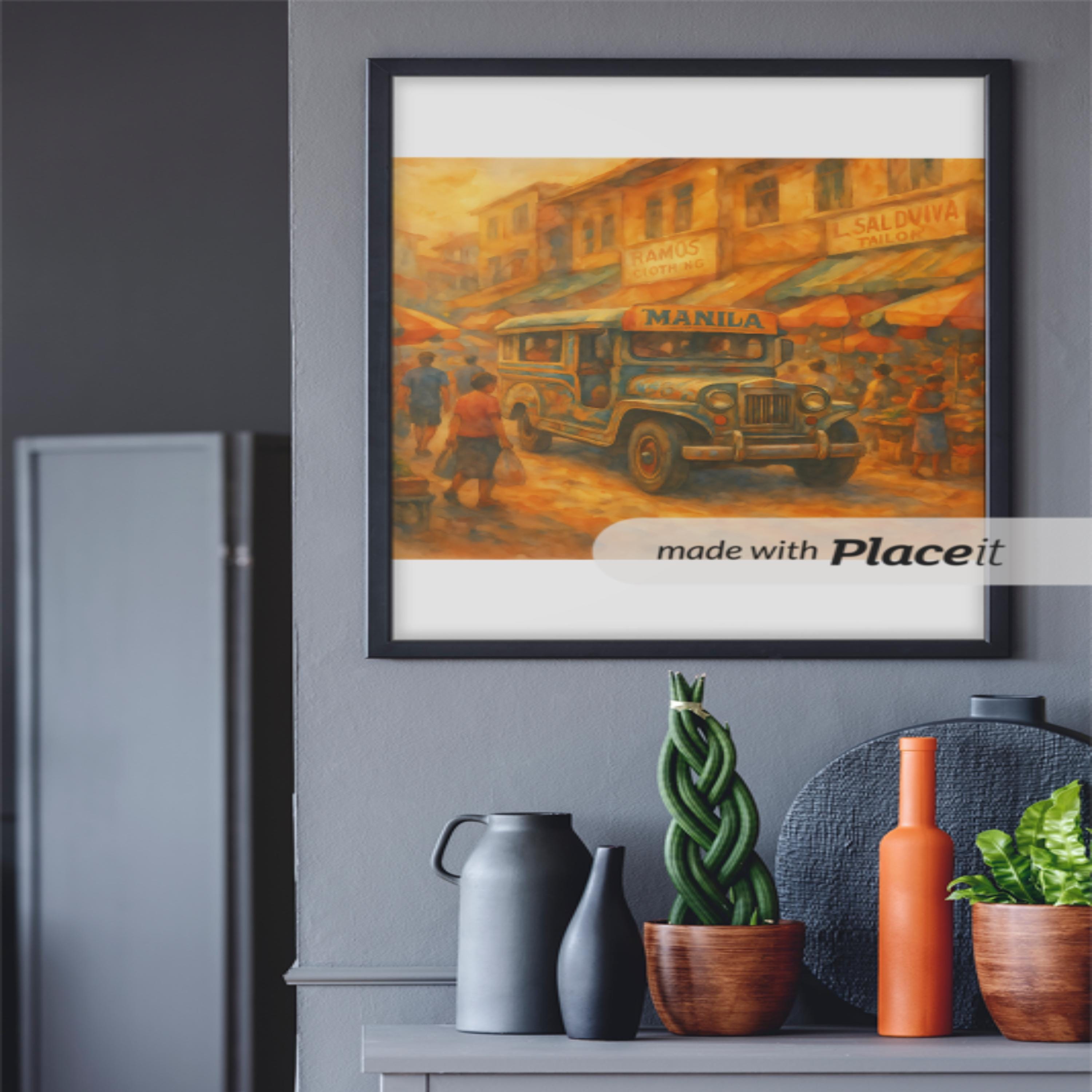 Classic Filipino Jeepney Watercolor Print – Divisoria Manila Wall Art ...
