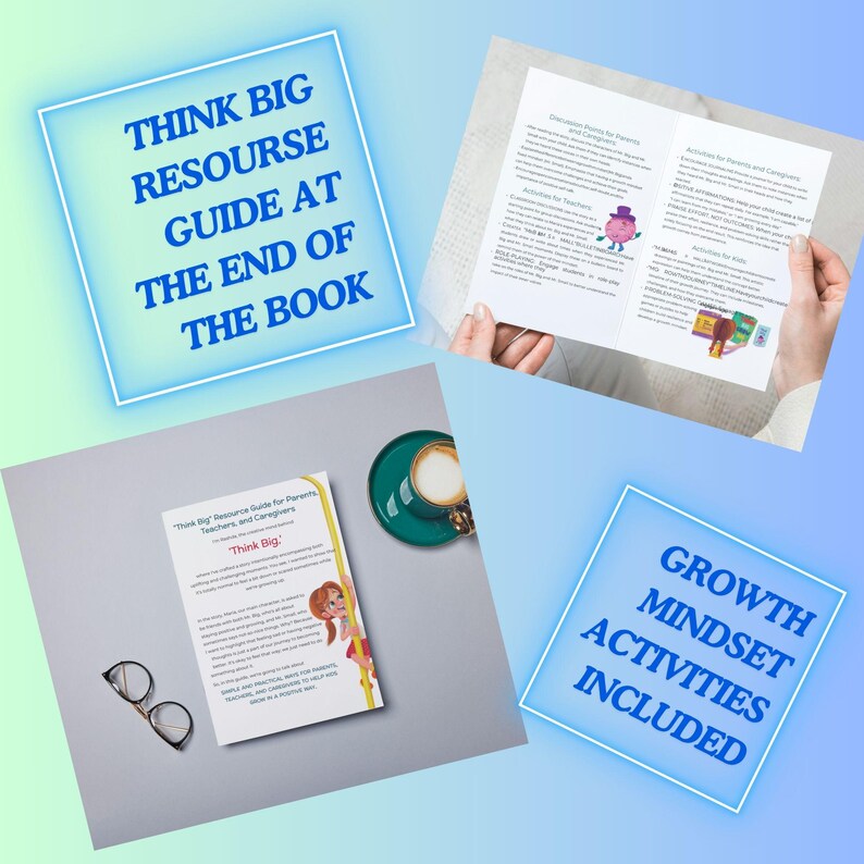 Think Big Growth Mindset Book for Kids SEL Story to Build Confidence ...