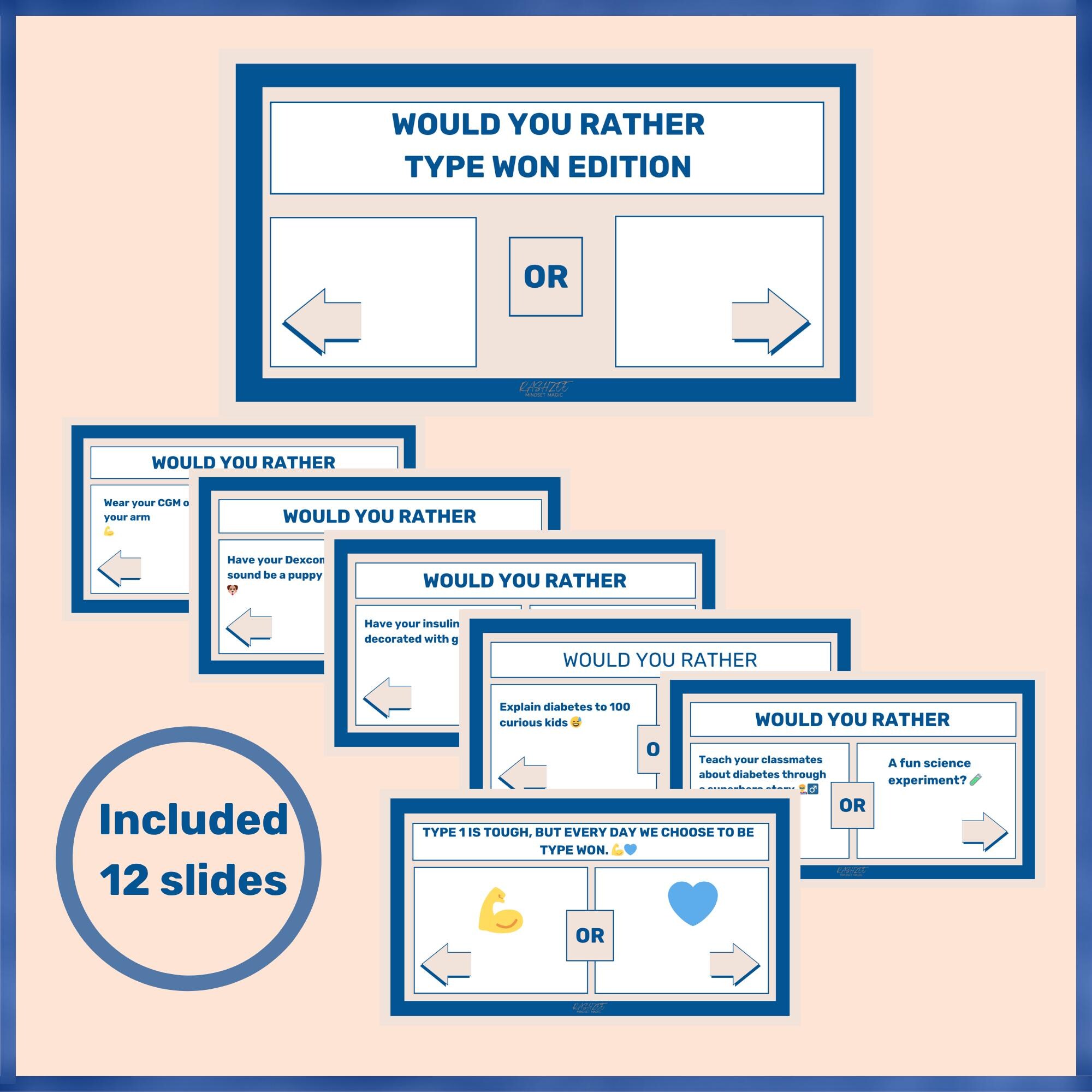 Type 1 Diabetes Awareness Bundle (activity Booklet, PPT, Would You ...