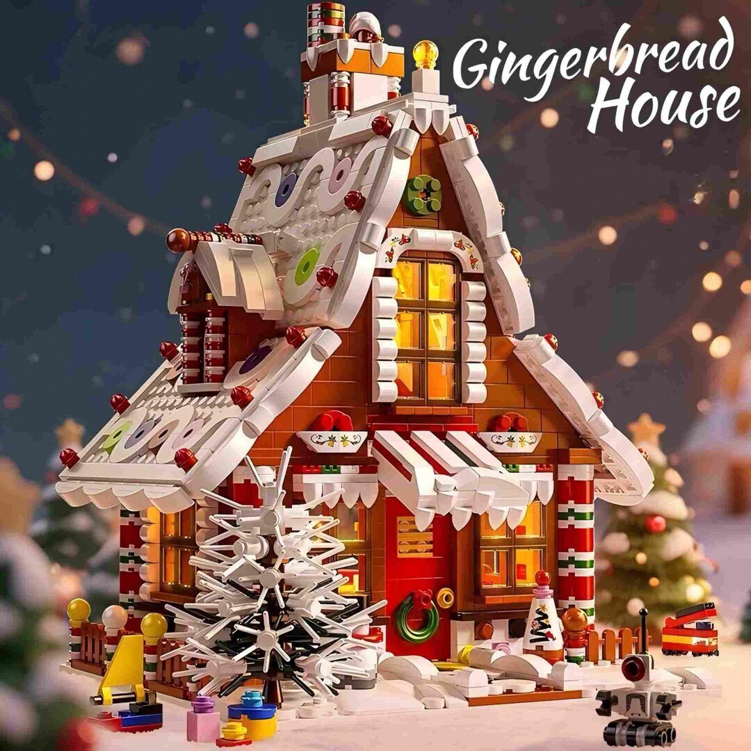 Christmas Gingerbread House DIY Assembly Toy - Educational Building ...