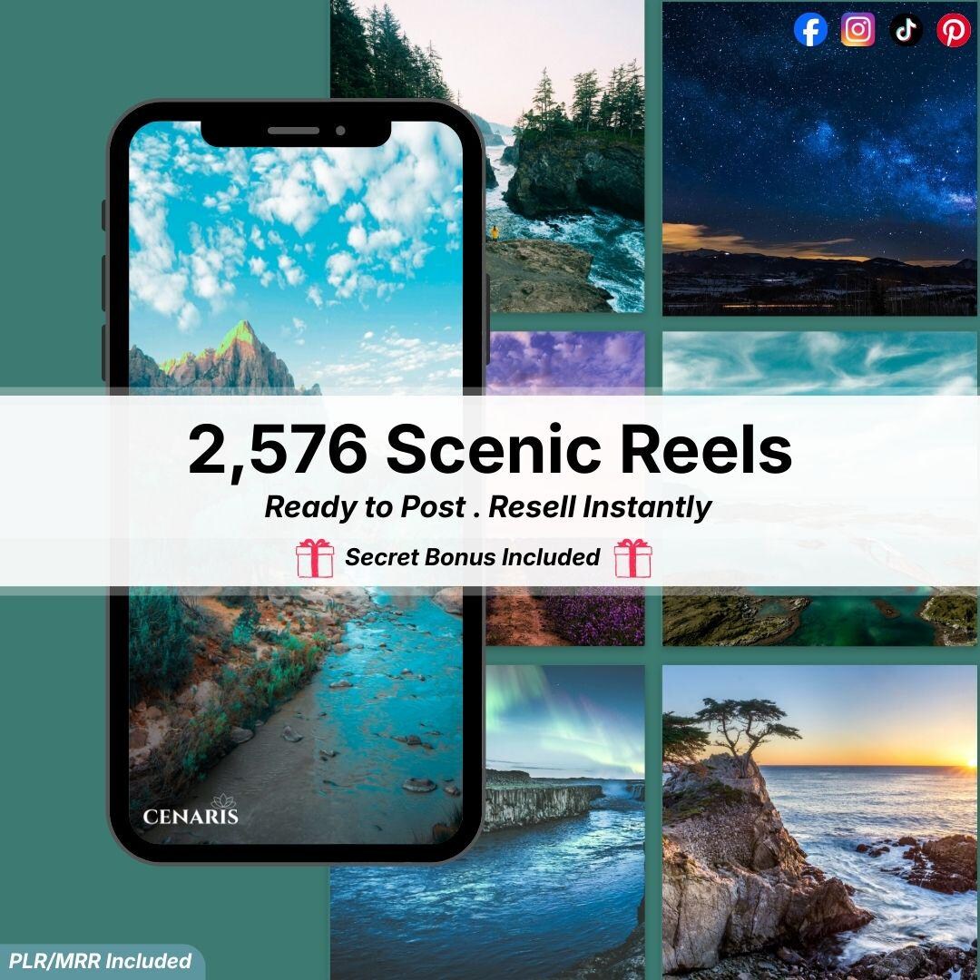 Nature Reels Bundle Faceless Scenic Mindfulness Reels PLR MRR Travel ...