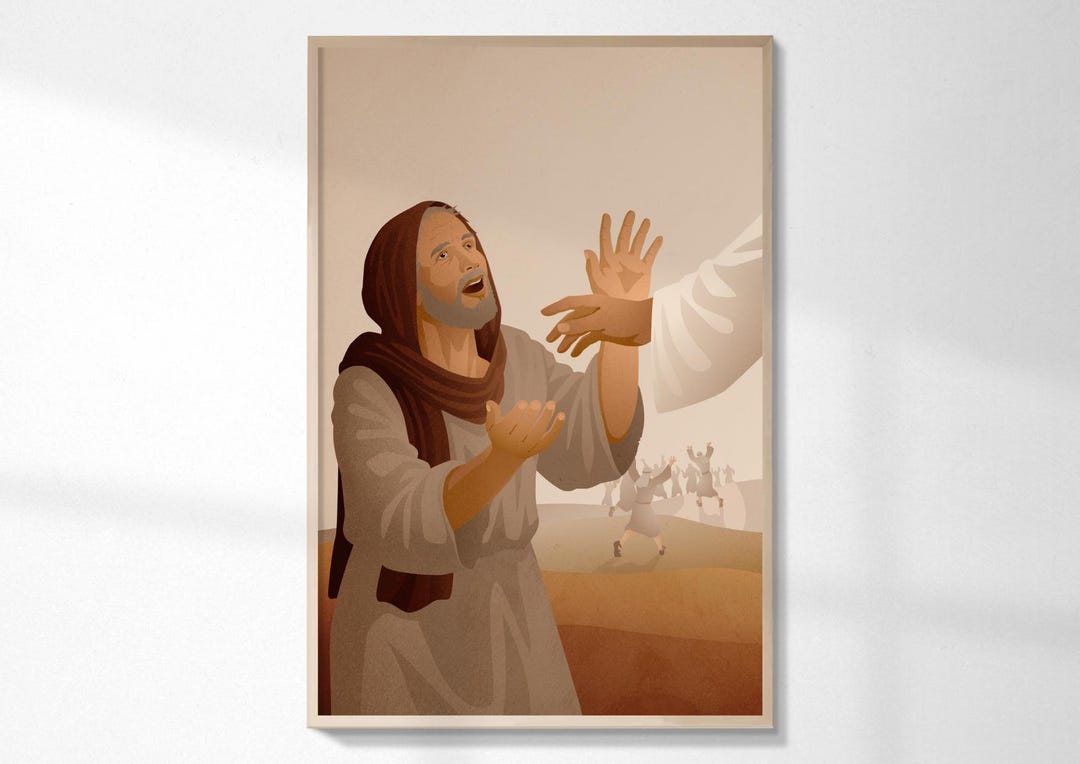 Jesus Heals Ten Men With Leprosy, Luke 17:11-19, Christian Wall Art ...