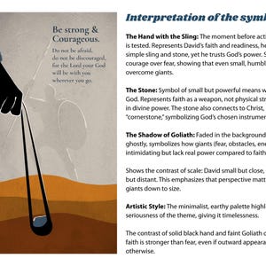 David and Goliath: Contemporary Minimalist Christian Illustration ...