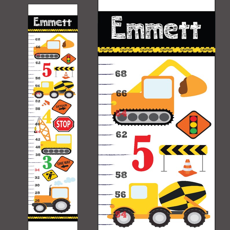 CONSTRUCTION ABC Nursery Art Print - Etsy