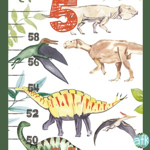 Watercolor Dinosaur ABC Alphabet Kids Room, Toy Room, or Nursery Art ...