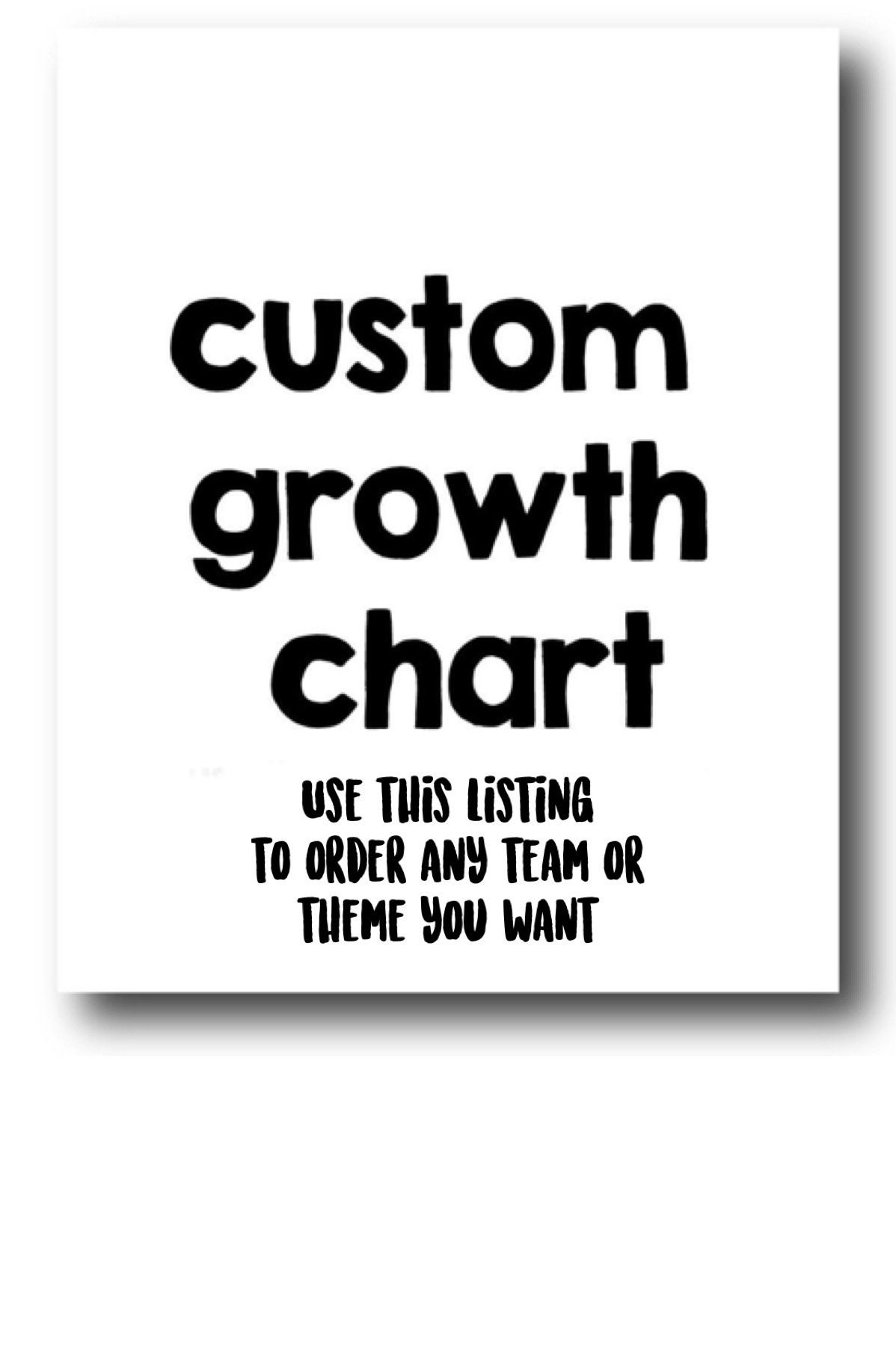 CUSTOM Growth Chart Custom Canvas Wall Hanging - Etsy