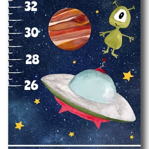 OUT of This WORLD SPACE Growth Chart Custom Canvas Wall Hanging - Etsy