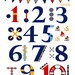Nautical Numbers Nursery Art Print - Etsy