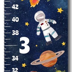 OUT of This WORLD SPACE Growth Chart Custom Canvas Wall Hanging - Etsy
