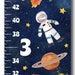 OUT of This WORLD SPACE Growth Chart Custom Canvas Wall - Etsy