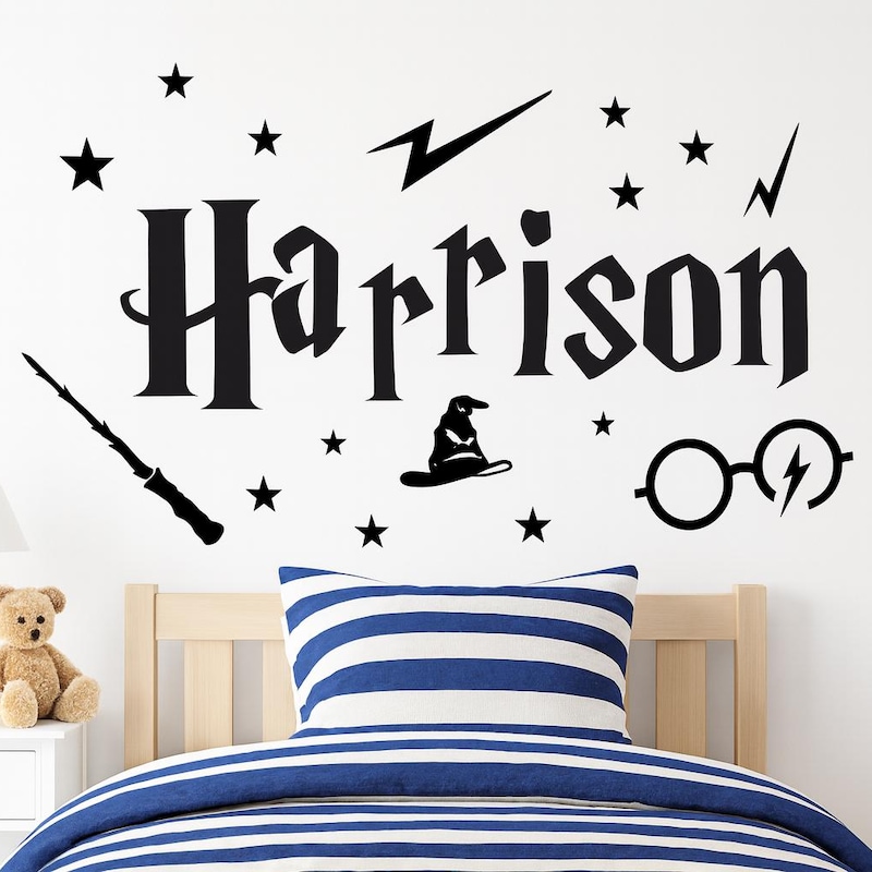 Custom Wizard Name Decal - Etsy