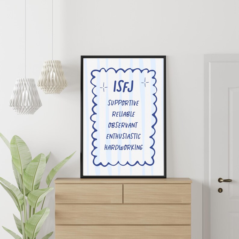 ISFJ Strengths Poster | MBTI Personality Type Art (digital Download) - Etsy