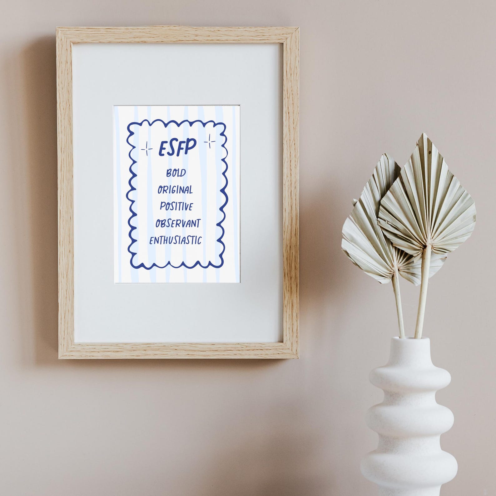 ESFP Strengths Poster | MBTI Wall Art | Personality Type Print ...