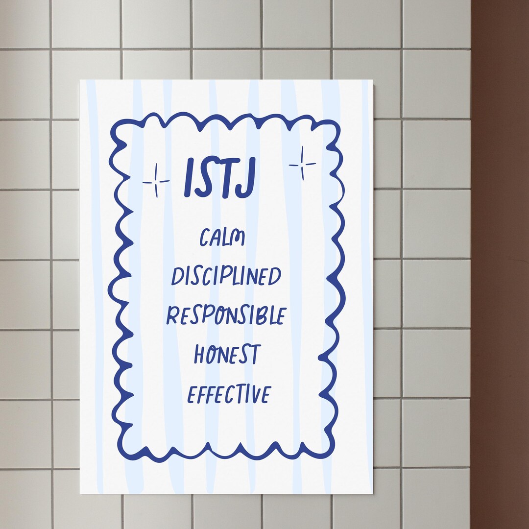 ISTJ Strengths Poster | Personality Type Wall Art (digital Download ...