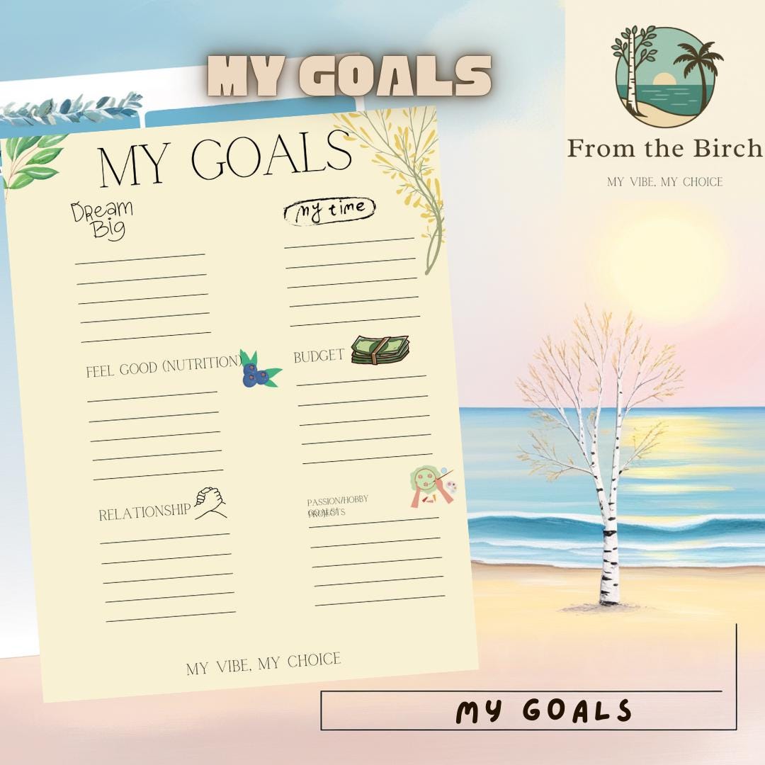 My Goals Planner – Digital PDF for Goal Setting & Productivity - Etsy