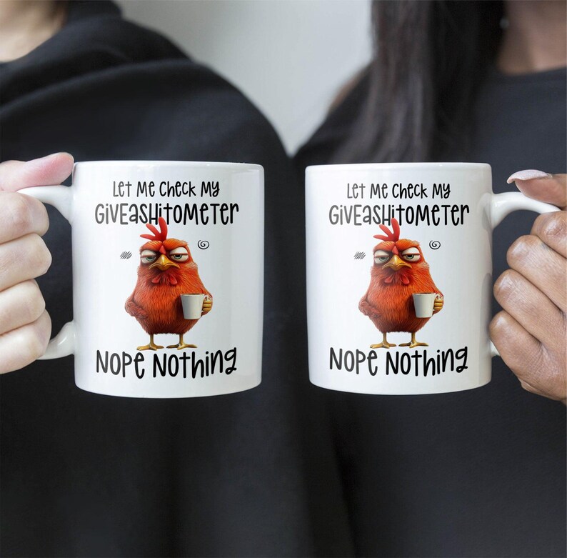Funny Mug - Let Me Check My Giveashitometer Nope Nothing Mug, Fun Gifts ...