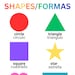 Bilingual Shapes Poster: English & Spanish Learning Chart (PDF Pattern ...