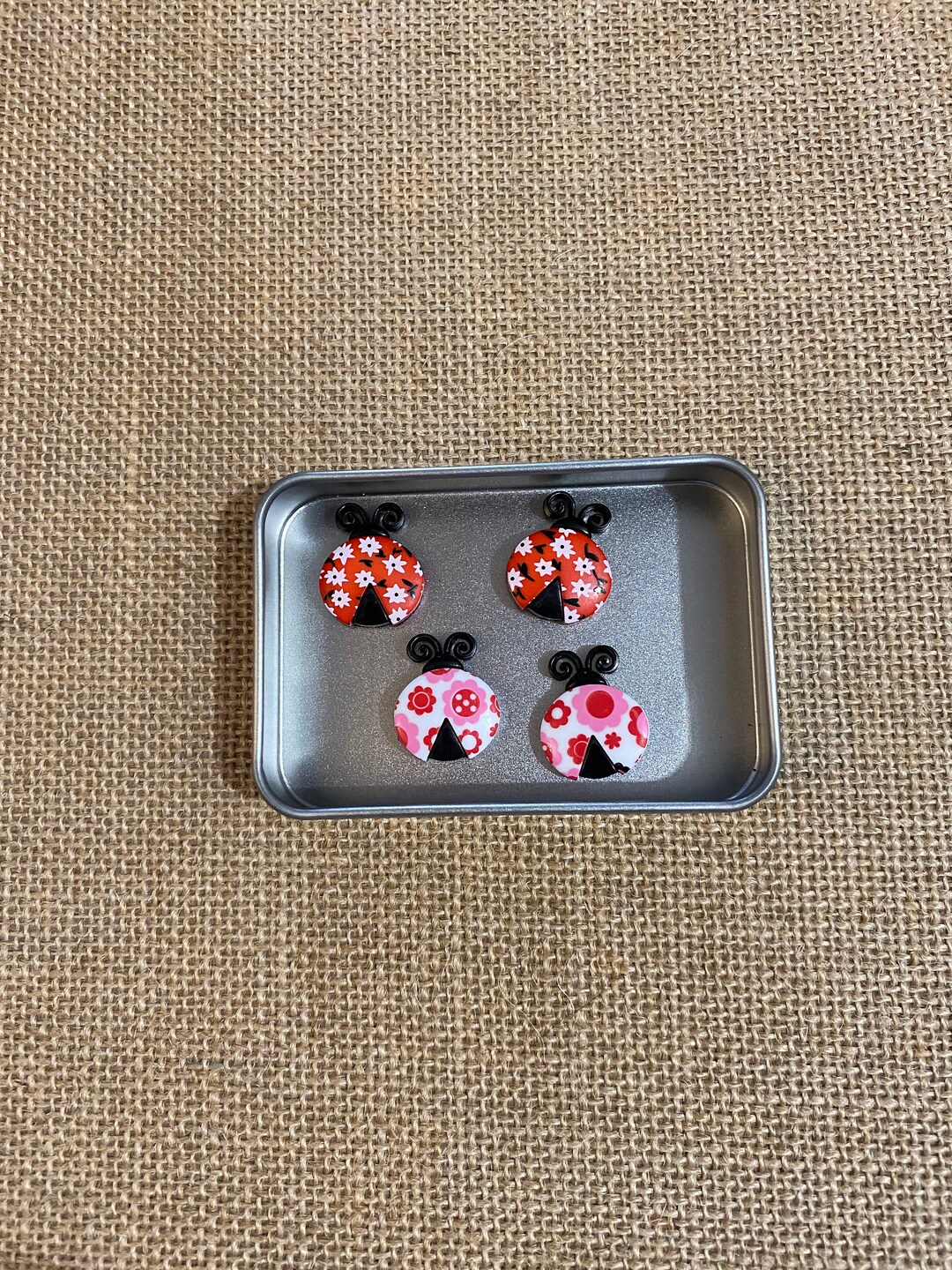 Lady Bug Magnets - Set of 4 - Etsy