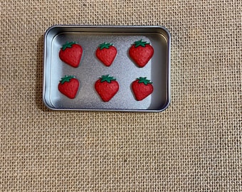 Strawberry Magnets - Etsy