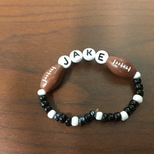 Football Bracelet Football Jewelry Football Team Bracelet - Etsy