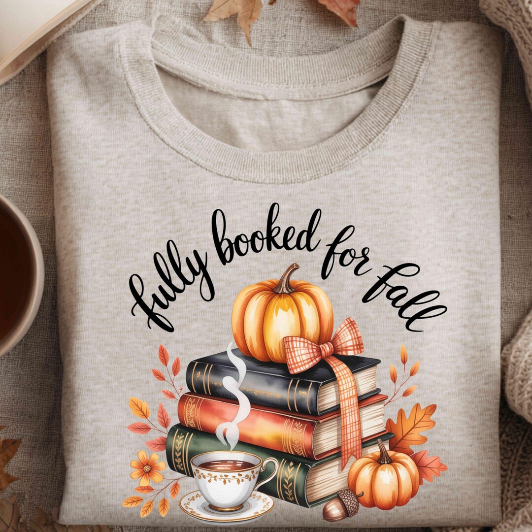 Fully Booked for Fall – Autumn Watercolor Illustration With Books and ...