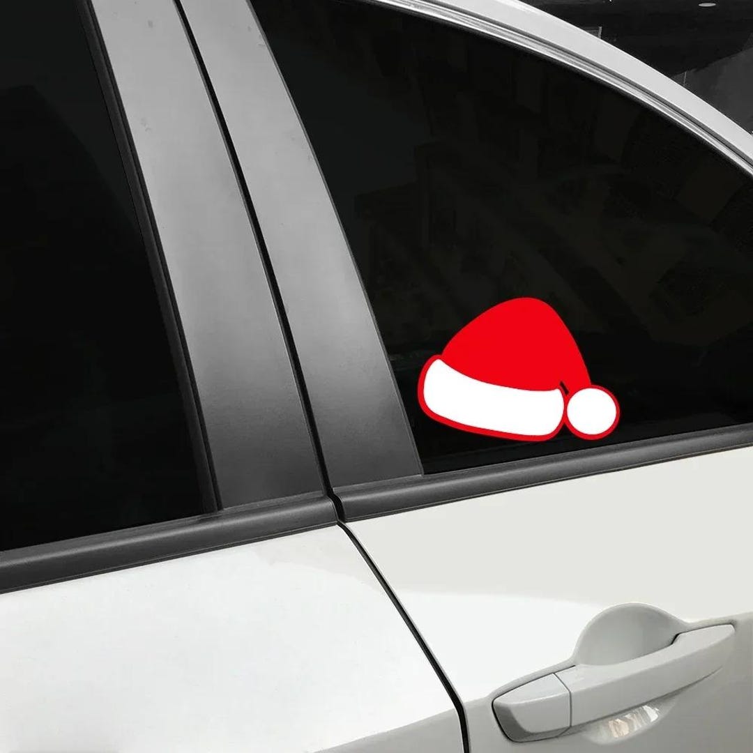 Santa's Hat Vinyl Car Sticker for Room Home Decoration Christmas ...
