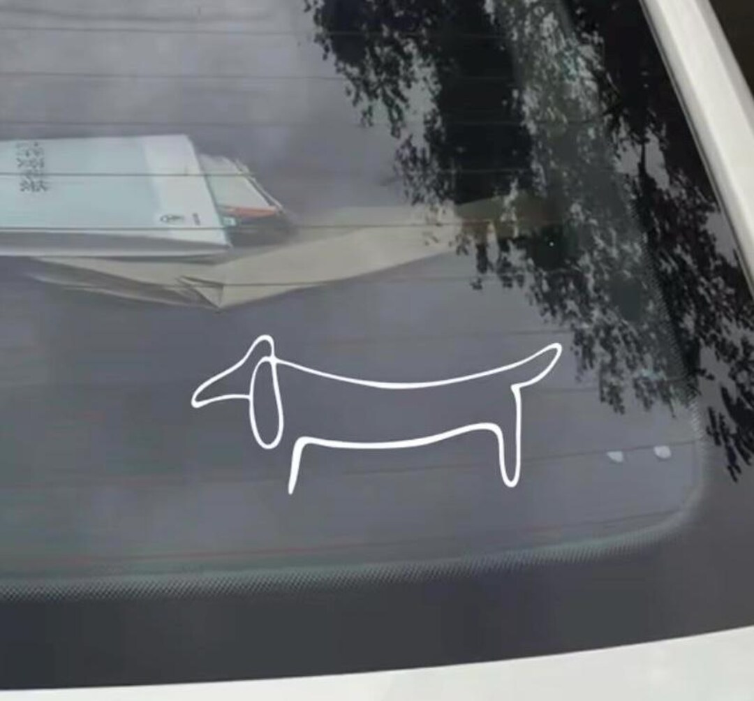 Dachshund Weiner Dog Cute Vinyl Decal Sticker Car Window, Pet, Puppy ...