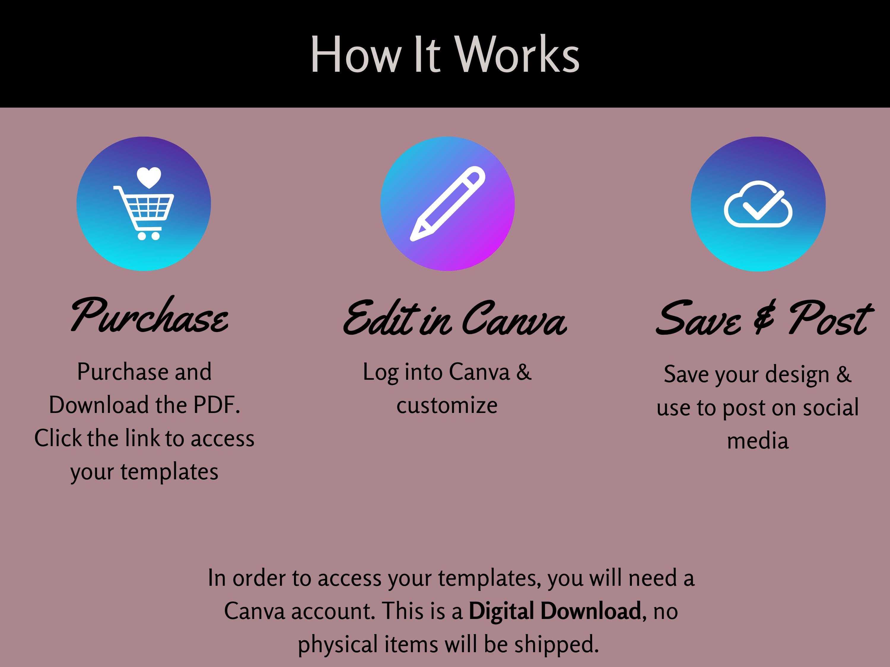 Dark Feast Customizable Social Media Template | Dark Feminine Canva ...