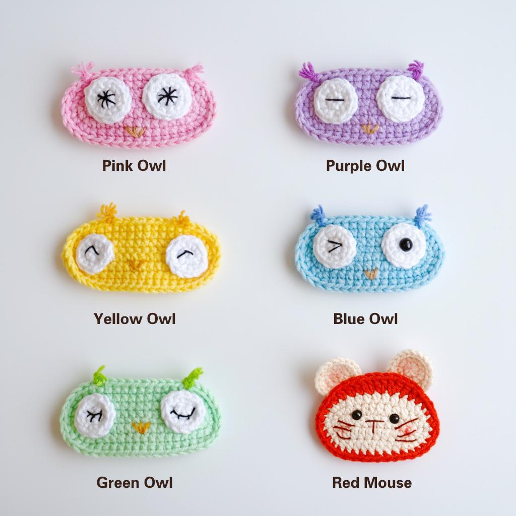Cute Crochet Animal Hair Clip, Handmade Amigurumi Hair Pin, Kawaii Hair ...