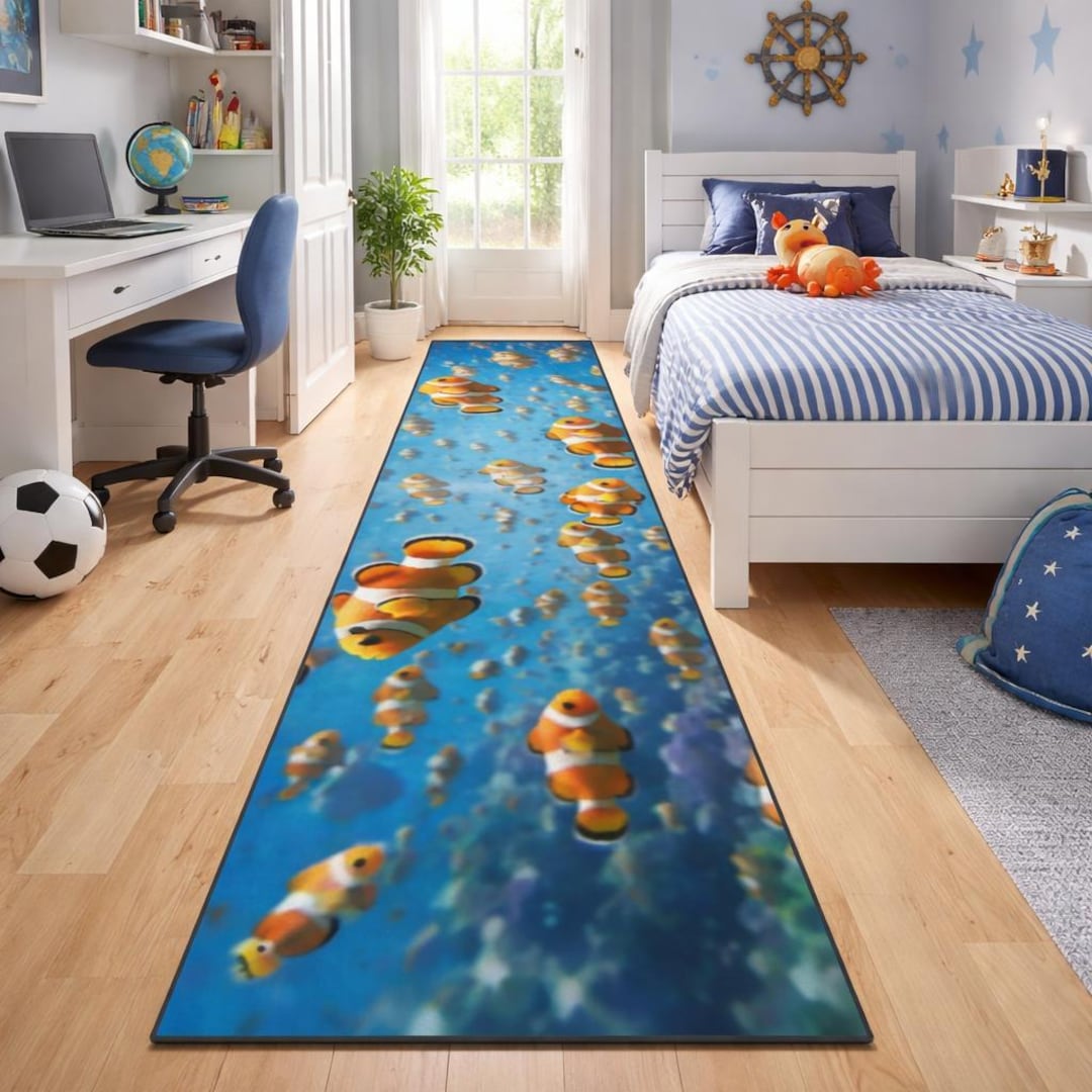 Nemo Clown Fish Runner Rug 24"x120" - 120cm X 300cm - Etsy