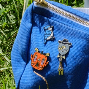 Blue Jay Enamel Pin | Bird Pin | Put a Bird on It - Etsy