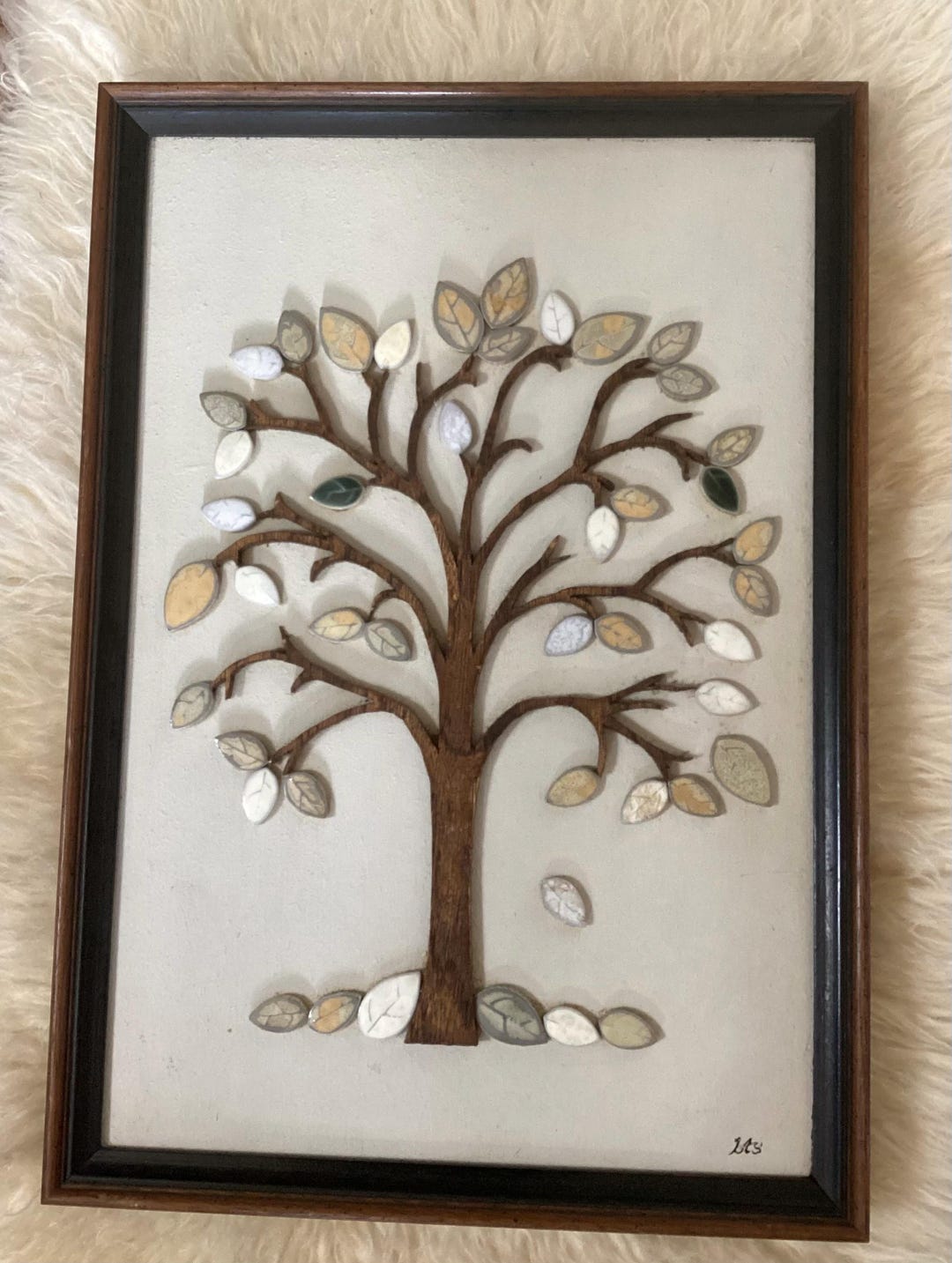 Midcentury Mosaic Tile Wall Art Family Tree Vintage Decor - Etsy
