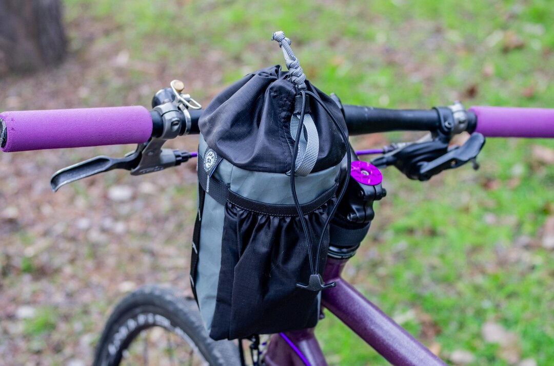 One-hand Access Bike Stem Bag for Snacks & Water Bottle - Etsy