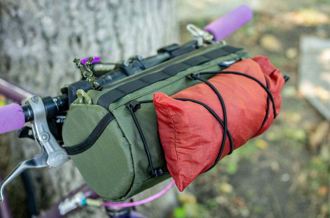 Bike Handlebar Barrel Bag - Burrito Bag for Bikes - Universal Fit for ...
