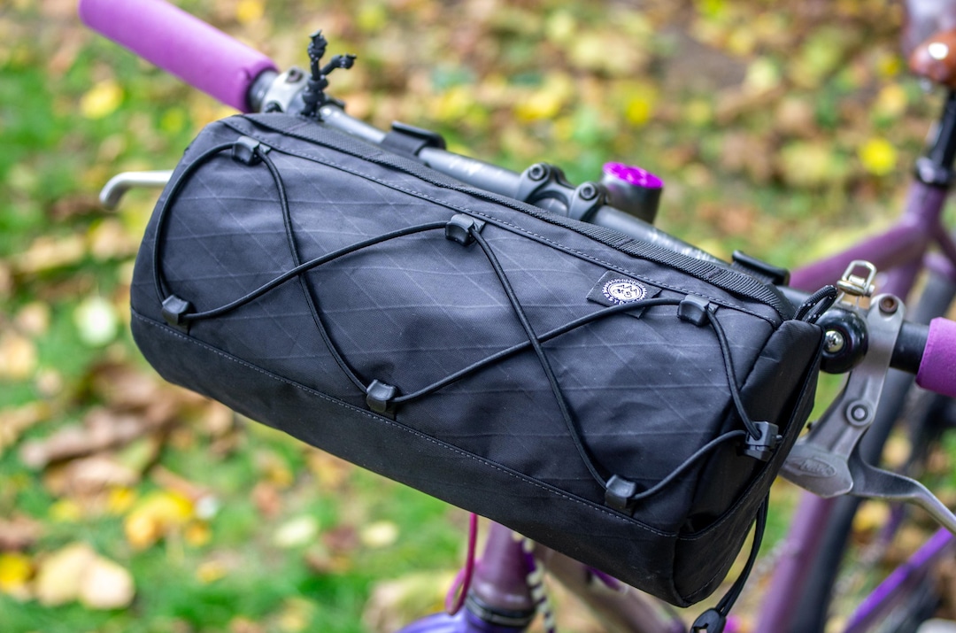 Cycling Handlebar Barrel Bag - Burrito Bag for Bikes - Universal Fit ...