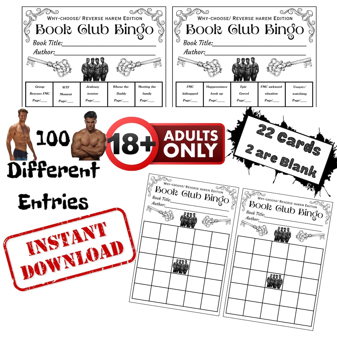 Why-choose/ Reverse Harem Book Club Bingo - Etsy