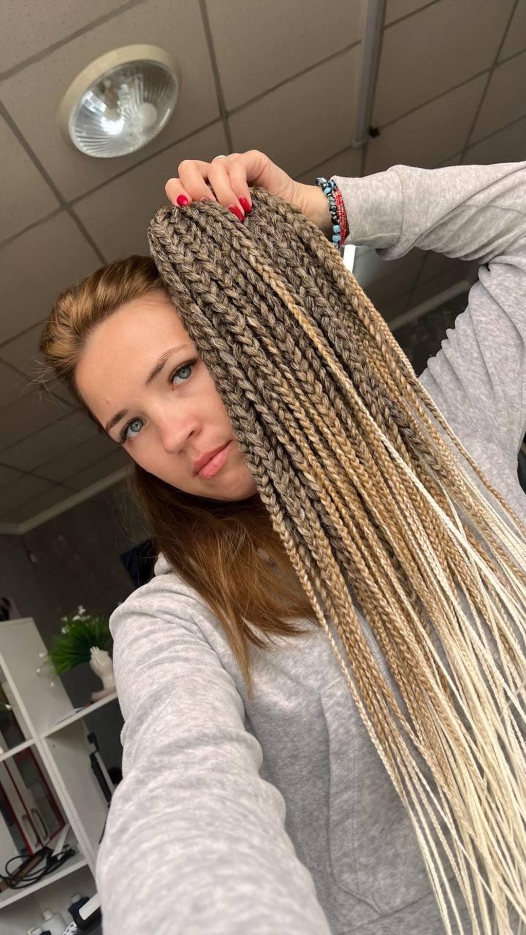 Voluminous DE Braids Push up – Ombre Brown to Blonde, Lightweight ...
