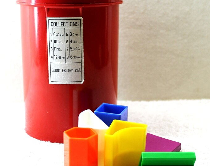 Kiddicraft Posting Box A Hilary Page Sensible Toy Red Pillar Posting ...