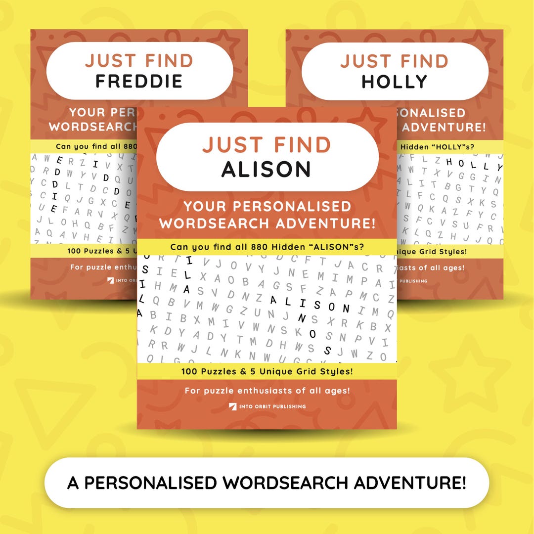 The Ultimate Personalized Word Search Puzzle Book – Custom Name Gift - Etsy