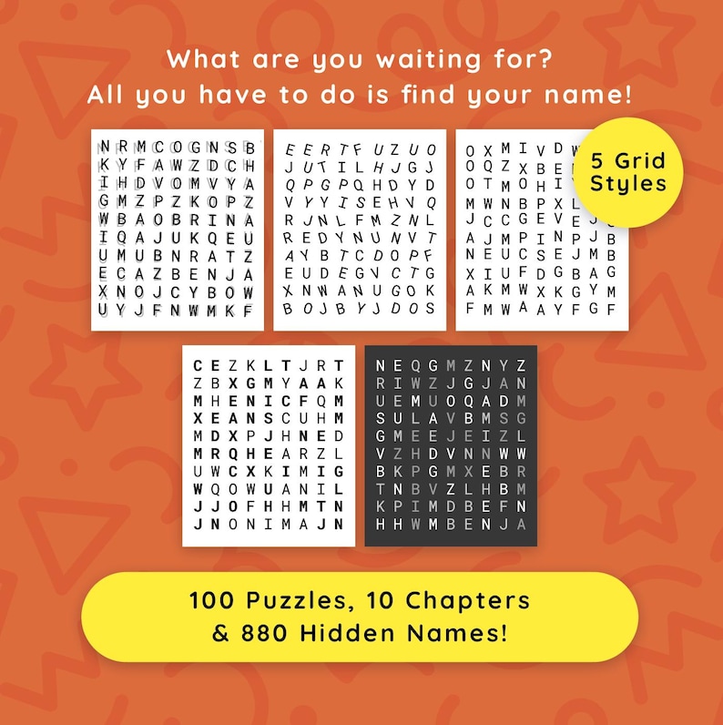 The Ultimate Personalized Word Search Puzzle Book – Custom Name Gift - Etsy