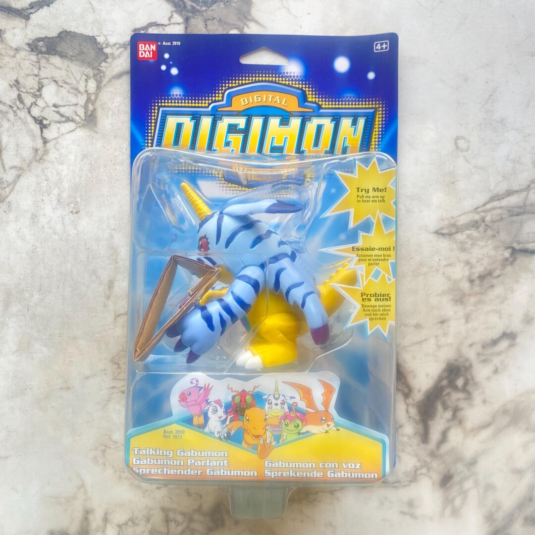 Vintage Bandai Digimon Digital Monsters Adventure Talking Gabumon ...