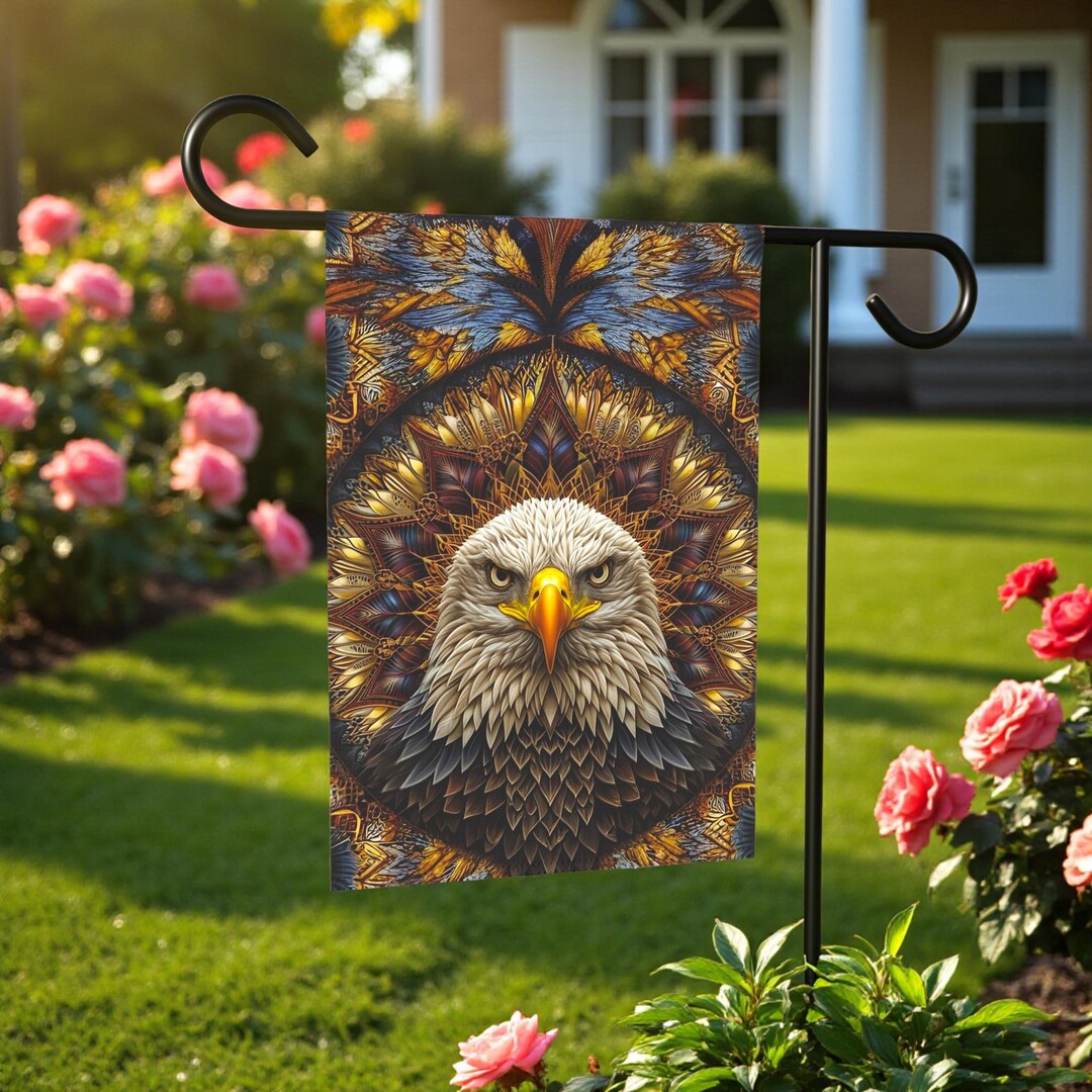 American Indian Eagle Garden Flag, Bird House Banner - Etsy