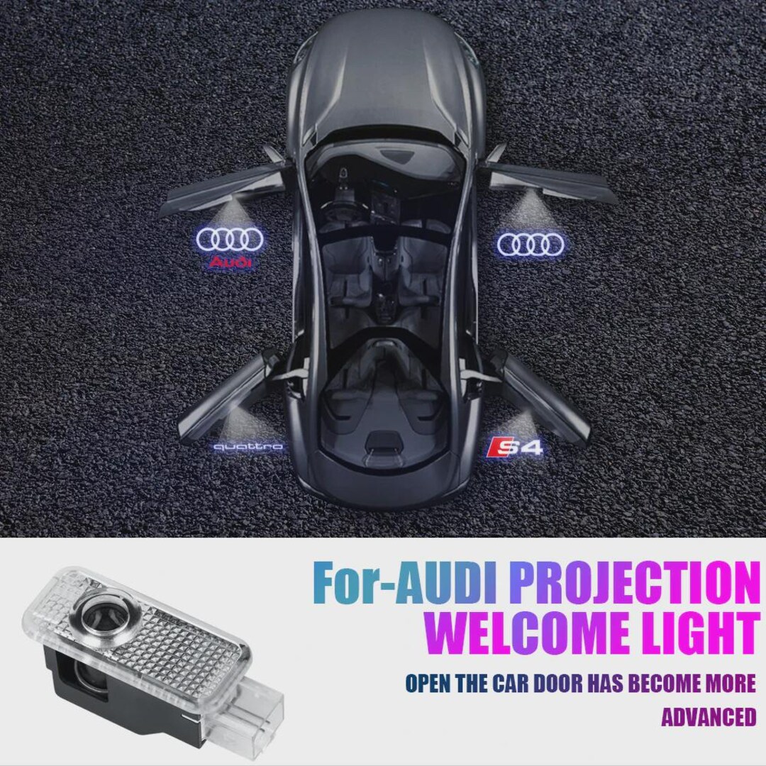 Audi Logo LED Projectors for Doors | Courtesy Welcome Lighting ...