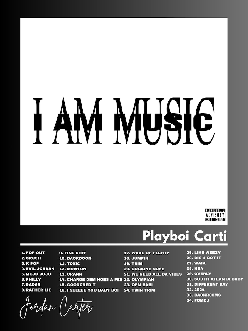 Custom Playboi Carti Art Digital Poster|digitals| IAMMUSIC, Wholelotta ...
